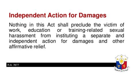 Ra 7787 Anti Sexual Harassment Act Of 1995