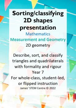 Sorting And Classifying D Shapes Presentation AC Year Maths Meas Geo
