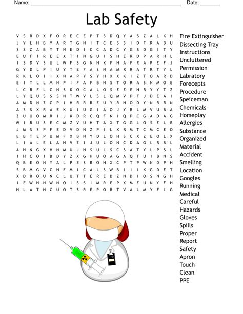 Lab Safety Rules Worksheet