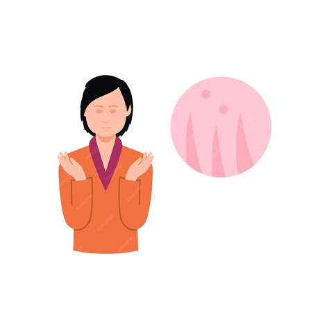 Premium Vector The Girl Has Good Skin