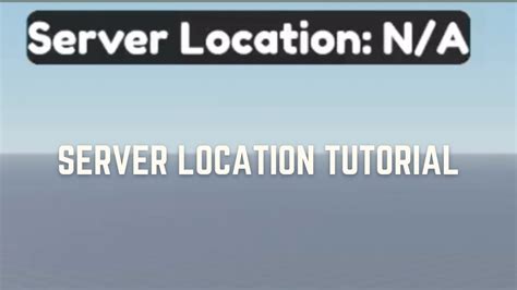 How To Make A Server Location UI On Roblox Studio YouTube