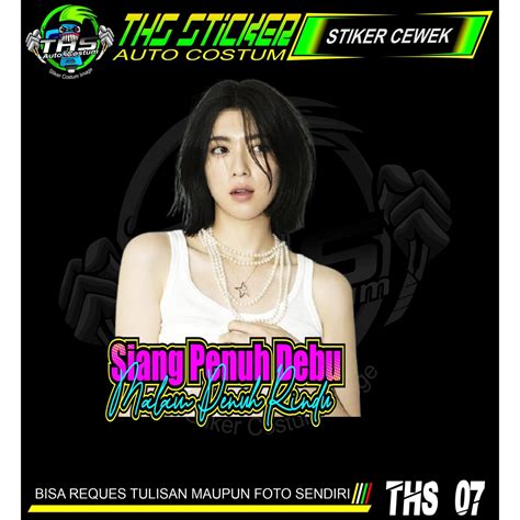 Jual Stiker Cewek Cantik Vinyl Bisa Request Custom Sticker Variasi