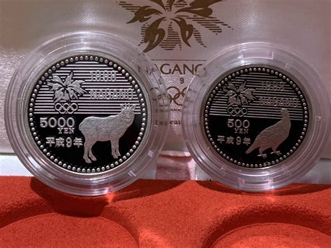 Yahooオークション 記念硬貨 長野オリンピック冬季競技大会記念 プ