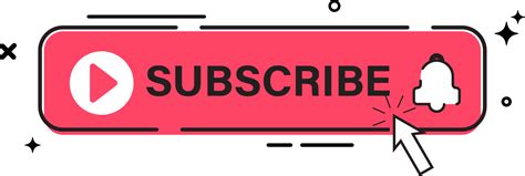 Stylish Red Color Button For Social Media Posts Subscribe Button With Red Color Subscribe