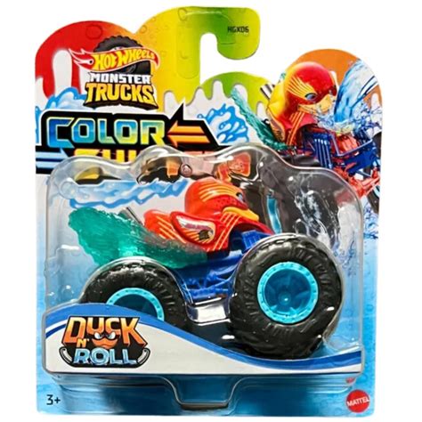 Hot Wheels Monster Trucks Color Shifters Duck N Roll Pierre Stationery