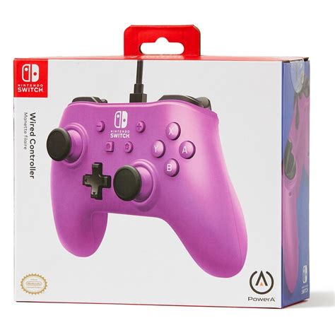 Manette Filaire Powera Violette Pour Nintendo Switch Pccomponentesfr