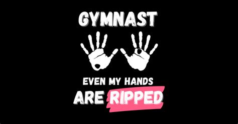 Gymnast Even My Hands Are Ripped Gymnastics Sticker Teepublic