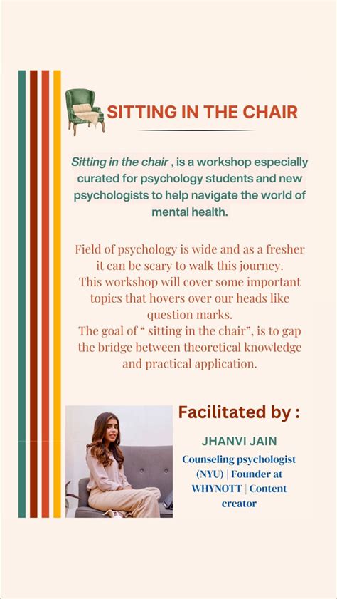 Jhanvi Jain On Linkedin “sitting In The Chair” A Workshop Curated