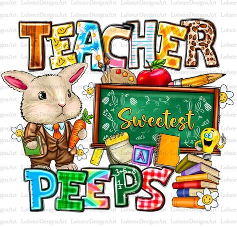 Teacher Sweetest Peeps Png Teacher Easter Day Png Cute Easter Png