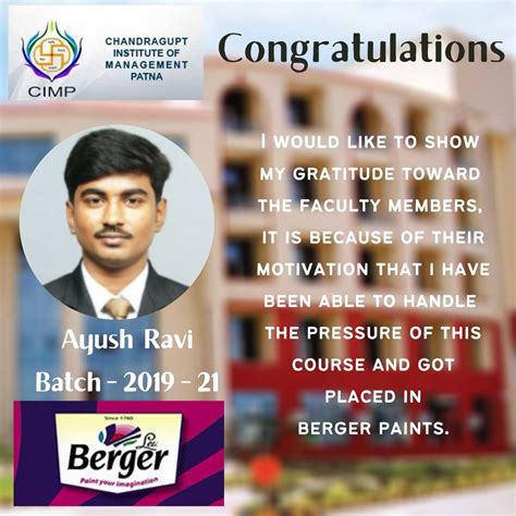Himadri Shekhar On Linkedin Congratulations Placementcellcimp