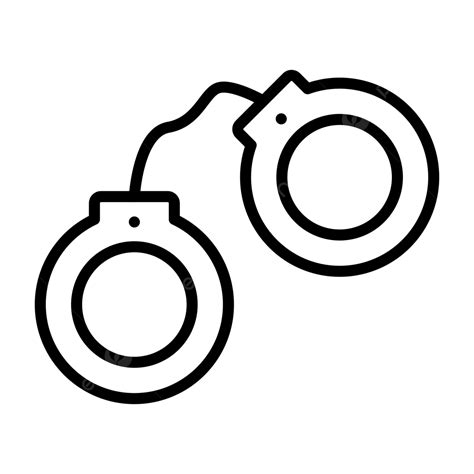 수갑 라인 아이콘 벡터 수갑 아이콘 수갑 체포 Png 일러스트 및 벡터 에 대한 무료 다운로드 Pngtree
