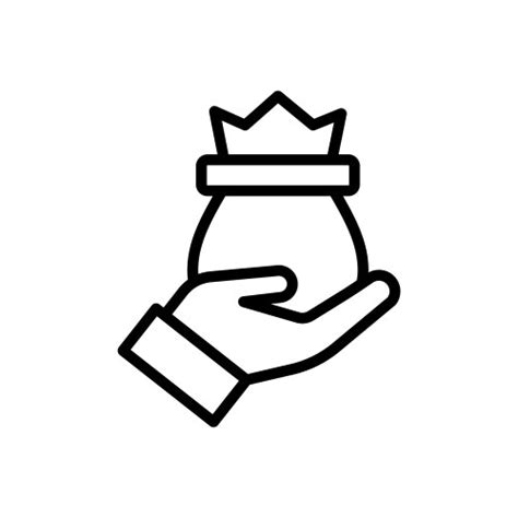 Inheritance Law Line Icon Isolated On White Vector Image