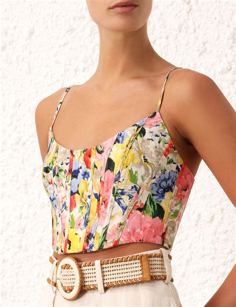 Zimmermann Alight Corset Top Reversible