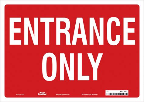 Vinyl Adhesive Sign Mounting Safety Sign 480k73 480k73 Grainger