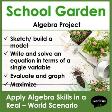 Real World Algebra 1 Project Quadratic Equations And Area Optimization Pbl
