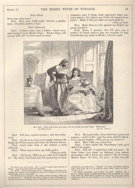Mistress Ford And Mistress Page Victorian Illustrated Shakespeare Archive