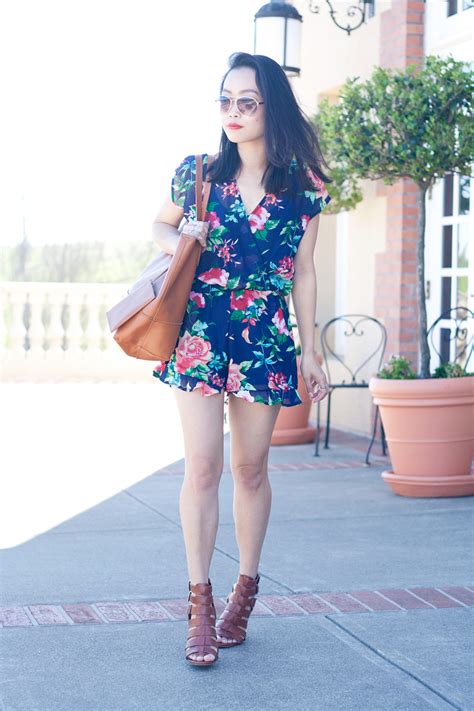 Floral Romper Its Not Her Its Me Los Angeles Fashion Lifestyle