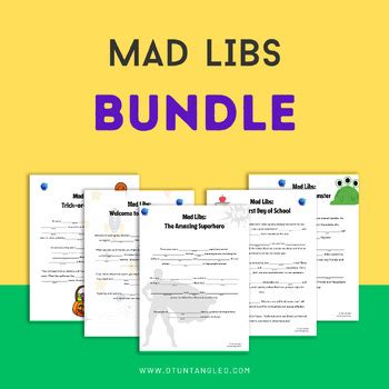 Mad Libs BUNDLE By OT Untangled TPT