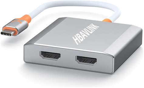 USB C auf Dual Monitor MST Adapter für MacBook M1 M2 HBAVLINK Dual