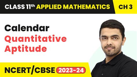 Calendar Quantitative Aptitude Class 11 Applied Mathematics Chapter