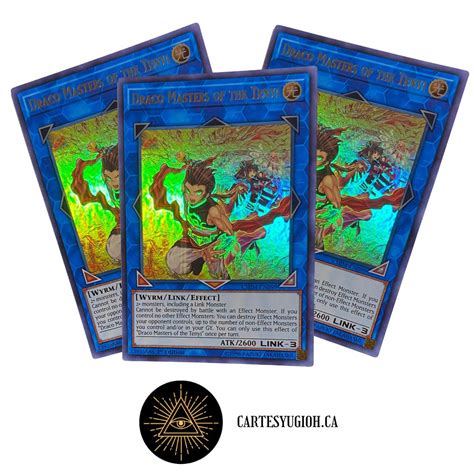 Draco Masters Of The Tenyi Chim En099 Playset X3 Cartes Yu Gi Oh