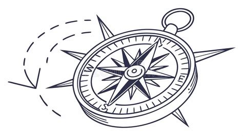 Sparkling Compass Icon Magical Guidance And Inspiration Vector Vector