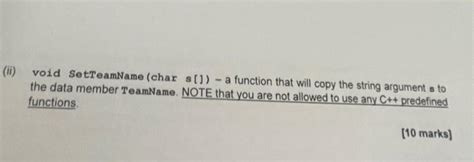 Solved Ol The Following Code Butisa Theam I Vold Print