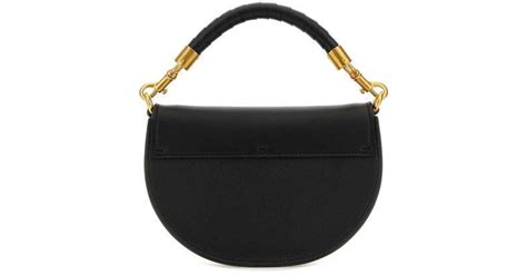 Chloé Leather Marcie Chain Flap Hobo Bag In Black Lyst