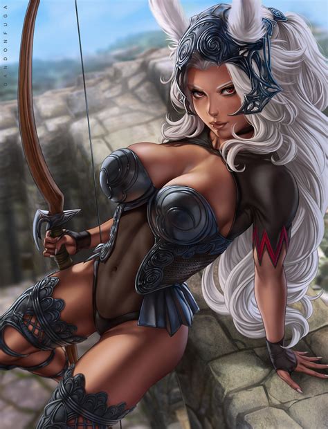 Rule 34 1girls Abs Absurd Res Armor Big Breasts Breasts Bunny Ears Bunny Girl Cleavage Dandon