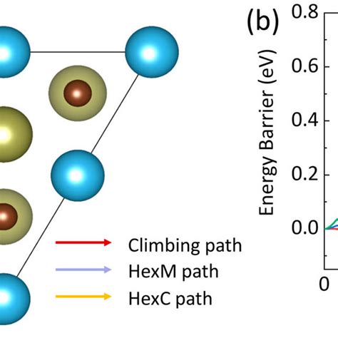 A The Three Types Of Li Diffusion Pathways And B The Diffusion
