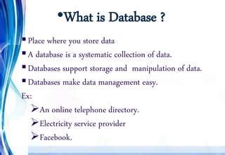 QSpiders SQL Data Base PPT