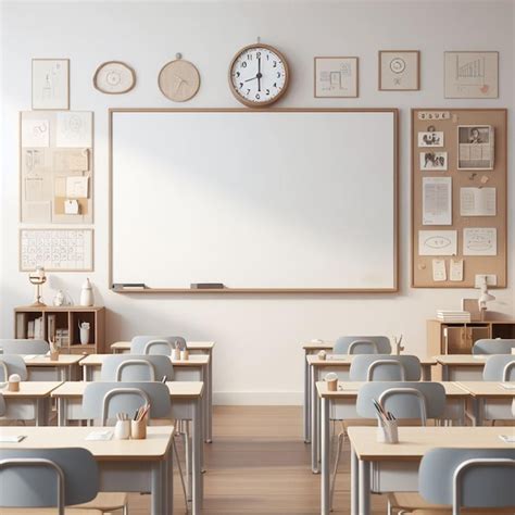 Premium Photo Learning White Board In The Classroom