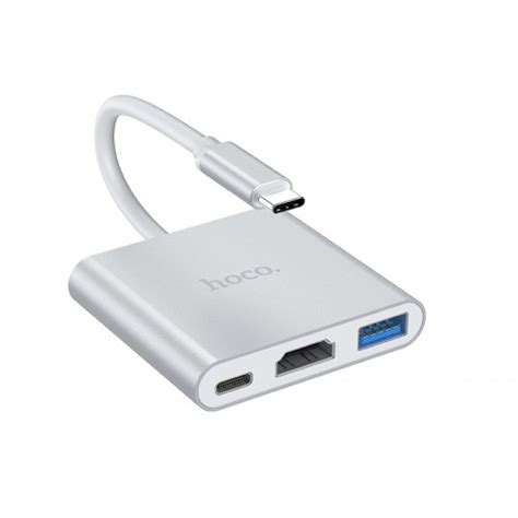 Hoco HB14 Easy Use 3 In 1 USB Type C Hub Price In Bangladesh