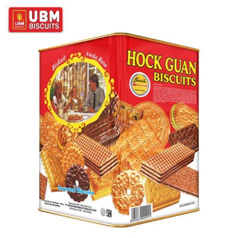 Jual Hock Guan Assorted Biscuits Ubm 1350 Gr Biscuit Kaleng Hockguan
