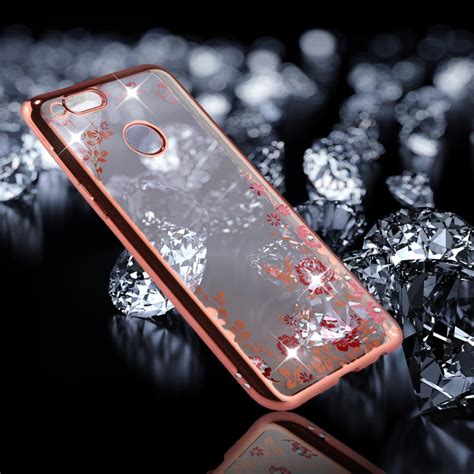 สำหรับ Huawei Honor Play 7x ดอกไม้รูปแบบเพชรห่อหุ้มด้วยไฟฟ้าเคส Tpu แบบ