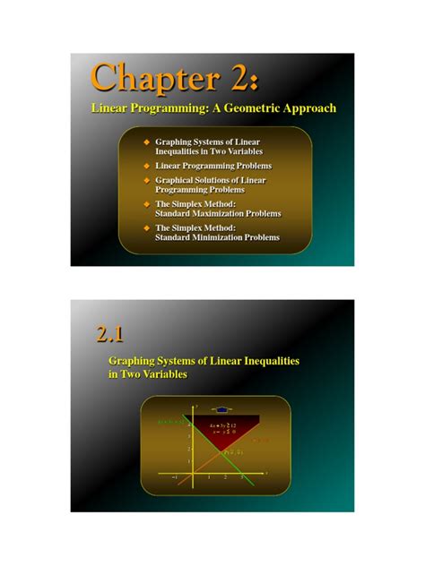 Chapter2 Graphical Method Pdf Linear Programming Mathematical Optimization