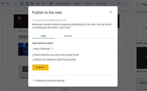 How To Make Google Slides Play Automatically