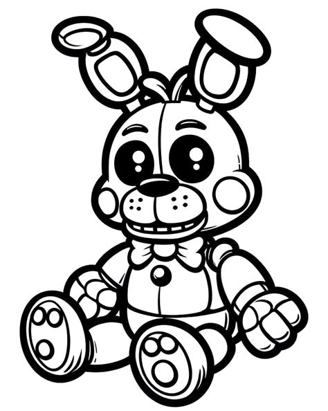 Toy Bonnie Coloring Pages Coloringlib