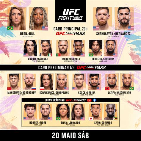 Ufc Fight Pass Brasil On Twitter Rt Ufcbrasil É Hoje 🔥 Não Perca O