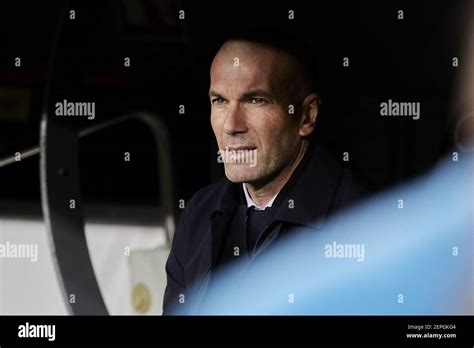 Zinedine Zidane Trainer von Real Madrid gesehen während der La Liga