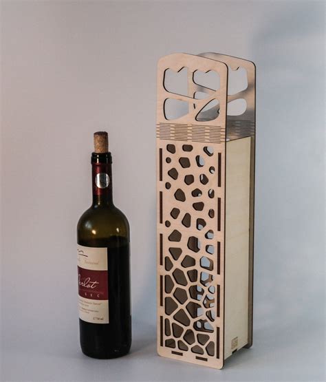 Wine Box Vector File Laser Cut Project Plan Instant Download