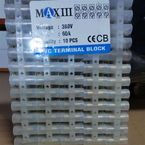 Pvc Terminal Block 60a Shopee Malaysia