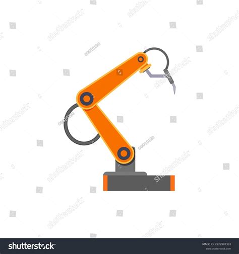 로봇 팔은 자동 컨베이어 전자기기를 포장하고 스톡 일러스트 2222987393 Shutterstock