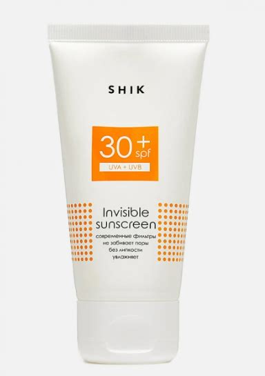 Солнцезащитный крем Shik для лица и тела Invisible Sunscreen SPF30 ...