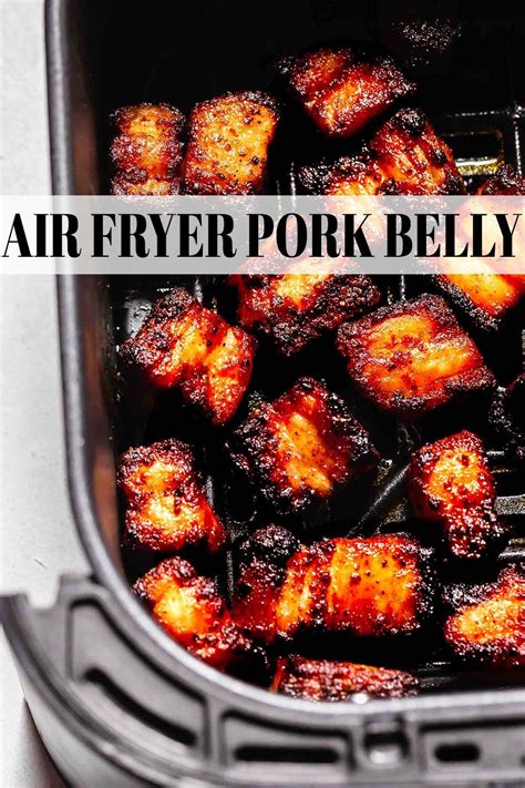 Air Fryer Pork Belly Is Absolutely Irresistible Seasoned With An Easy Dry Rub These Pork Belly