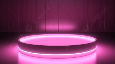 조명 3d 렌더가 있는 분홍색 그늘의 대형 평면 원형 디스플레이 연단 최소한의 장면 플랫폼 배경 제품 프레젠테이션 배경 일러스트 및 사진 무료 다운로드 Pngtree