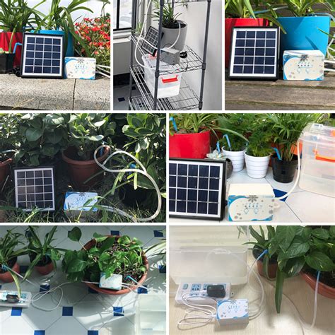New Solar DIY Micro Automatic Drip Irrigation Kit Self Watering USB