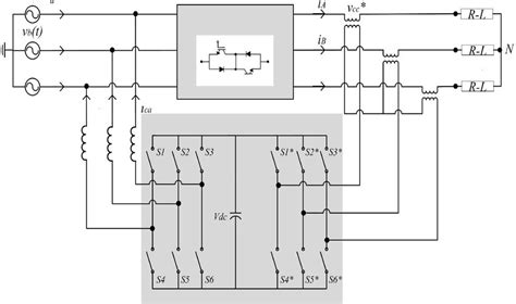 hybrid matrix converter circuit download scientific diagram