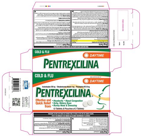 Pentrexcilina Daytime Acetaminophen Chlorpheniramine Maleate Phenylephrine Hcl Tablet