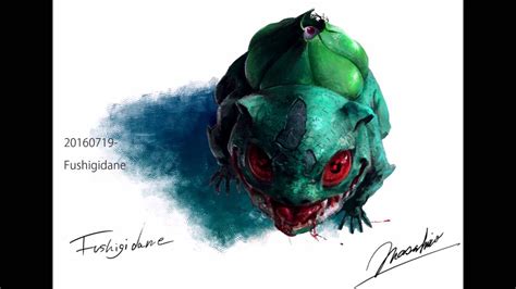 【ポケモンgo】フシギダネがレアになって復讐してきた姿を絵で描いた！〔厚塗りイラストメイキング〕 Youtube
